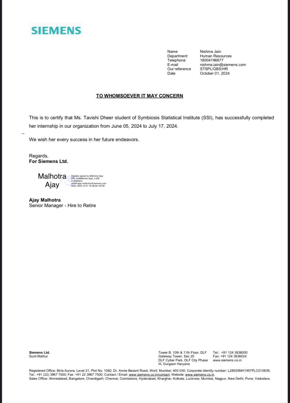Tavishi Dheer on LinkedIn: #siemens #businessanalysis #dataanalytics # ... Tavishi Dheer on LinkedIn: #siemens #businessanalysis #dataanalytics # ...