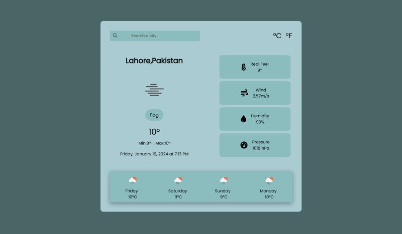 Worked on a Weather app with HTML, CSS, and JavaScript | Sameen Rehman ... Worked on a Weather app with HTML, CSS, and JavaScript | Sameen Rehman ...
