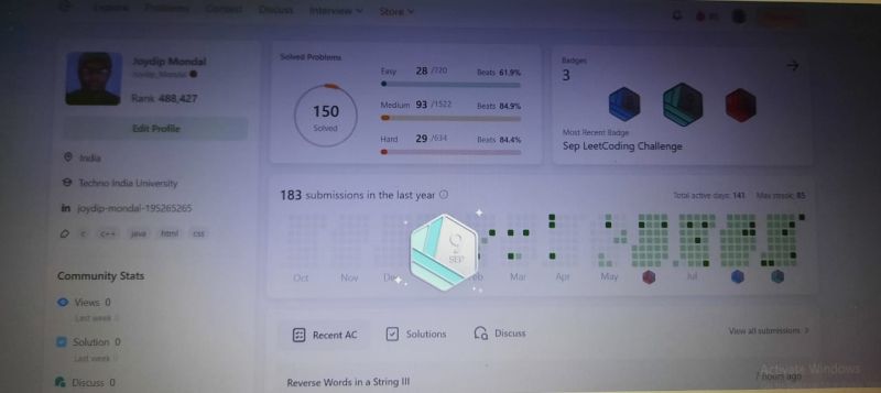 Joydip Mondal on LinkedIn: Sept' 23 Badge. Joydip Mondal on LinkedIn: Sept' 23 Badge.