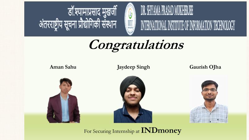 Congratulations to Aman Sahu Gaurish Ojha Jay Deep Singh student on ... Congratulations to Aman Sahu Gaurish Ojha Jay Deep Singh student on ...