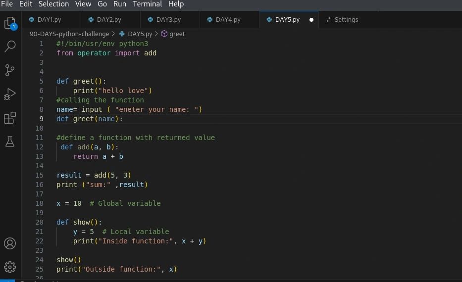 #90dayspythonchallenge #python #90daysofcode #pythonchallenge | Tina Kelvin #90dayspythonchallenge #python #90daysofcode #pythonchallenge | Tina Kelvin