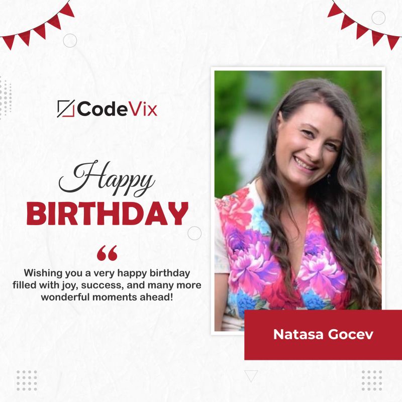 Codevix on LinkedIn: Happy Birthday Natasa Nakova Gocev! 🎂 Codevix on LinkedIn: Happy Birthday Natasa Nakova Gocev! 🎂