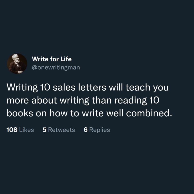 Daily Sales on LinkedIn: Writing 10 sales letters will teach you more ... Daily Sales on LinkedIn: Writing 10 sales letters will teach you more ...