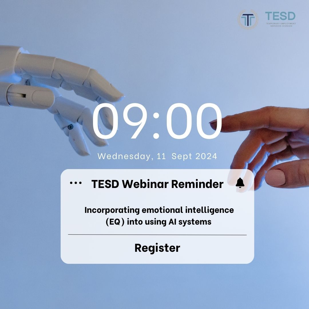 TESD on LinkedIn: #webinar #ai #emotionalintelligence #stayahead # ... TESD on LinkedIn: #webinar #ai #emotionalintelligence #stayahead # ...