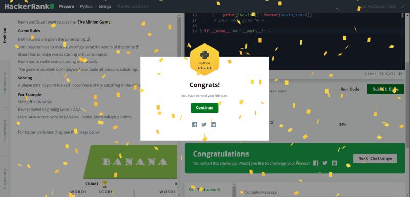 Isha Saini on LinkedIn: #pythonprogramming #hackerrank # ... Isha Saini on LinkedIn: #pythonprogramming #hackerrank # ...
