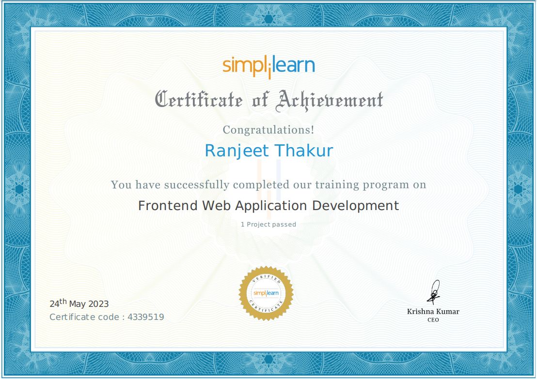Ranjeet Thakur on LinkedIn: #javascript #css #html #frontend # ... Ranjeet Thakur on LinkedIn: #javascript #css #html #frontend # ...
