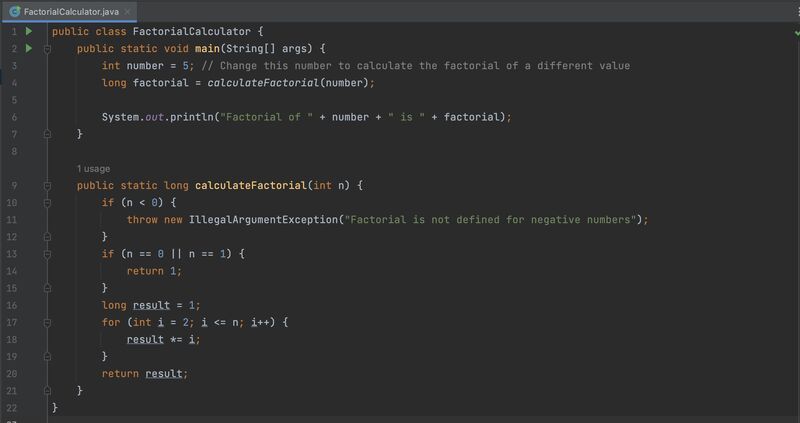Aaditya Shah on LinkedIn: #java #programming #factorialcalculator Aaditya Shah on LinkedIn: #java #programming #factorialcalculator
