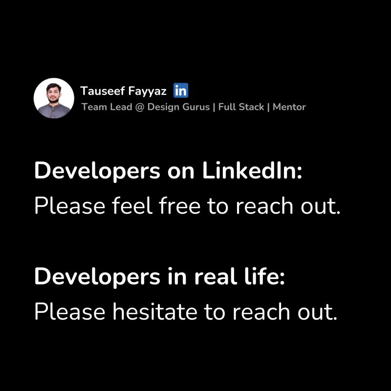 Tauseef Fayyaz on LinkedIn: #software #developers #coding Tauseef Fayyaz on LinkedIn: #software #developers #coding