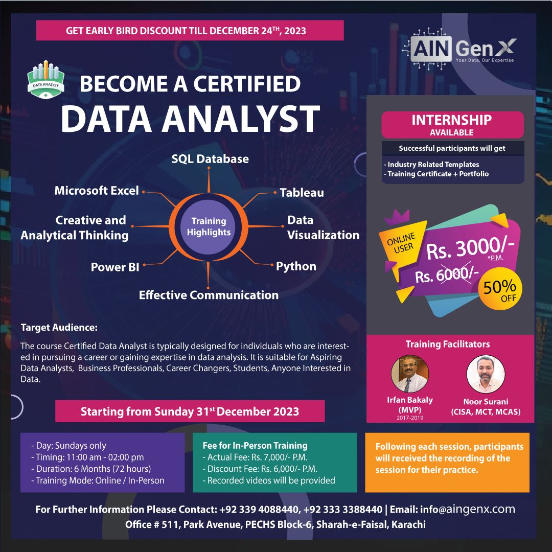 AIN GenX on LinkedIn: Join the AIN GenX Certified Data Analyst Course ... AIN GenX on LinkedIn: Join the AIN GenX Certified Data Analyst Course ...