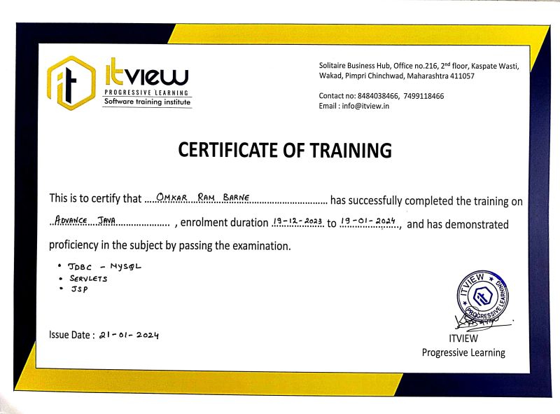 Omkar Barne on LinkedIn: #java #advancejava #webdevelopment # ... Omkar Barne on LinkedIn: #java #advancejava #webdevelopment # ...