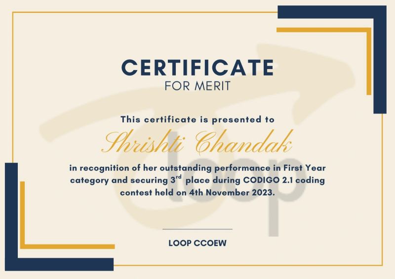 Shrishti Chandak on LinkedIn: #codingjourney #codigo2 #loopccoew Shrishti Chandak on LinkedIn: #codingjourney #codigo2 #loopccoew
