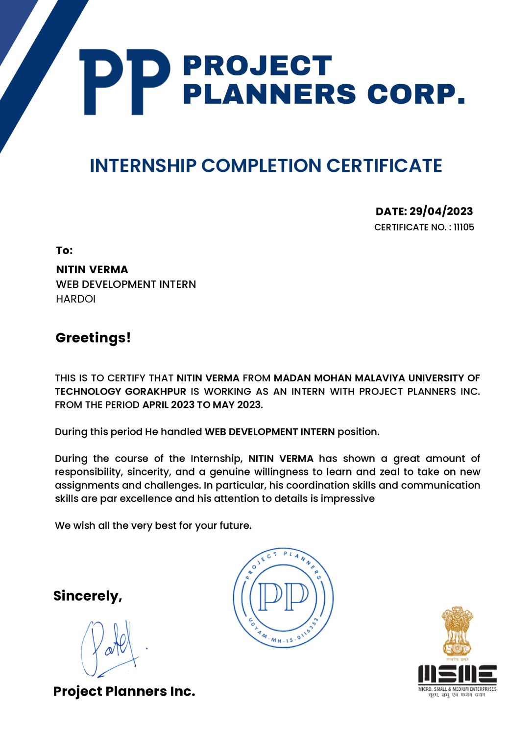 Nitin Verma on LinkedIn: #connections #webdevelopment #internship # ... Nitin Verma on LinkedIn: #connections #webdevelopment #internship # ...