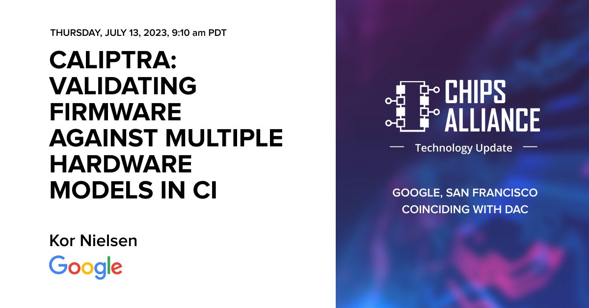 CHIPS Alliance on LinkedIn: #caliptra #opensource #verilator #fpga CHIPS Alliance on LinkedIn: #caliptra #opensource #verilator #fpga