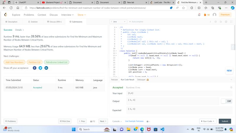 How I solved LinkedList problem | Vedant Satkar posted on the topic ... How I solved LinkedList problem | Vedant Satkar posted on the topic ...