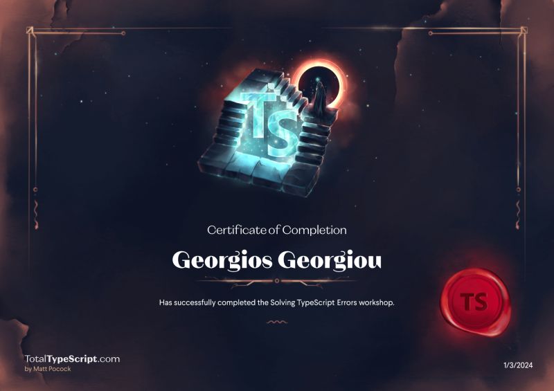 Georgios Georgiou on LinkedIn: #typescript Georgios Georgiou on LinkedIn: #typescript