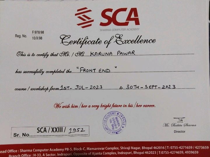 Karuna Pawar on LinkedIn: #java #certifications #fullstack #jee Karuna Pawar on LinkedIn: #java #certifications #fullstack #jee