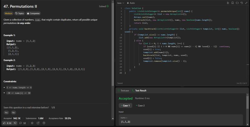 Day 45 of 100daysofcode challenge: Permutations II | Sanya Shourya ... Day 45 of 100daysofcode challenge: Permutations II | Sanya Shourya ...