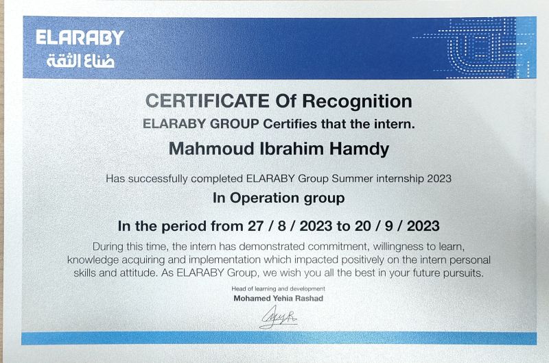 Mahmoud Hamdy on LinkedIn: I would like to thank you Mohamed Mahmoud El ... Mahmoud Hamdy on LinkedIn: I would like to thank you Mohamed Mahmoud El ...