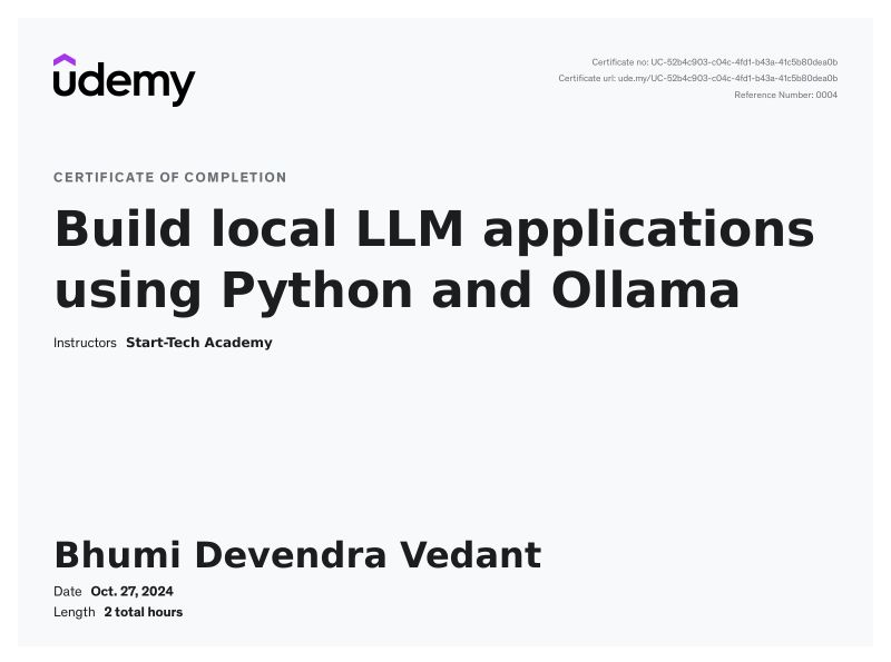 Bhumi Vedant on LinkedIn: #llm #python #ollama #machinelearning #ai # ... Bhumi Vedant on LinkedIn: #llm #python #ollama #machinelearning #ai # ...