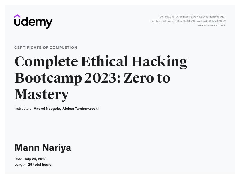 Mann Nariya on LinkedIn: #cybersecurity #ethicalhacking #kalilinux # ... Mann Nariya on LinkedIn: #cybersecurity #ethicalhacking #kalilinux # ...