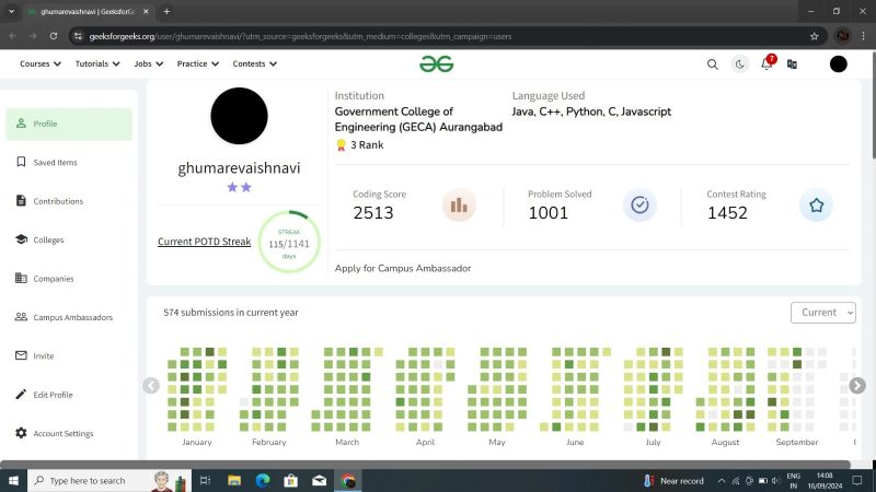 Vaishnavi Ghumare on LinkedIn: #dsa #geeksforgeeks #coding # ... Vaishnavi Ghumare on LinkedIn: #dsa #geeksforgeeks #coding # ...