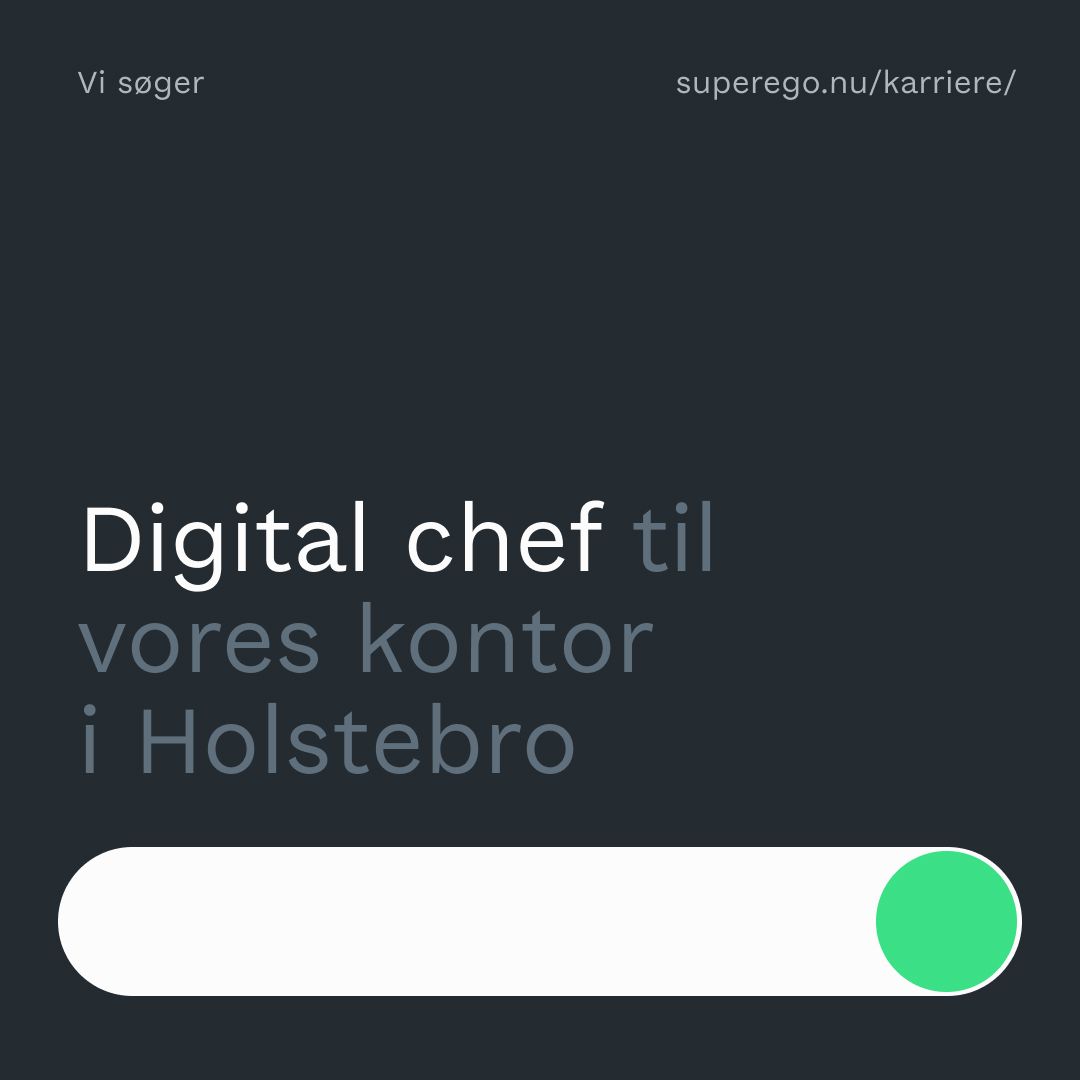 Superego på LinkedIn: Vil du lede og videreudvikle vores digitale team ... Superego på LinkedIn: Vil du lede og videreudvikle vores digitale team ...