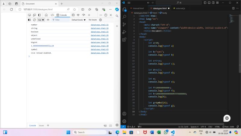 Sunitha Velpuri on LinkedIn: #javascript #datatypes #coding #st Sunitha Velpuri on LinkedIn: #javascript #datatypes #coding #st