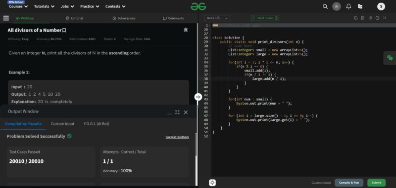 #dsa #codingjourney #numbertheory #divisors #mathtricks #problemsolving ... #dsa #codingjourney #numbertheory #divisors #mathtricks #problemsolving ...