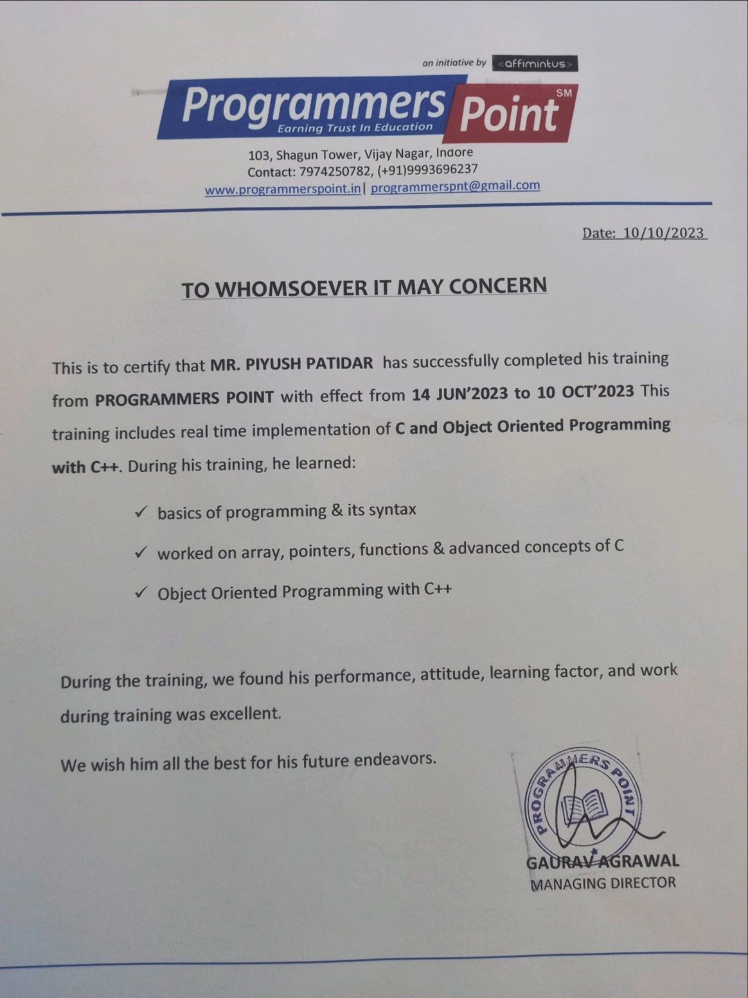 Piyush Patidar on LinkedIn: #cprogramming #cppprogramming #oops Piyush Patidar on LinkedIn: #cprogramming #cppprogramming #oops