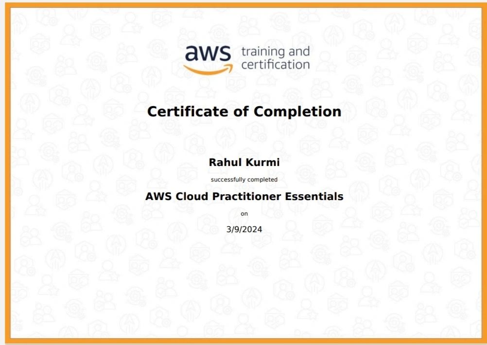 Rahul Kurmi on LinkedIn: #awscertification #cloudcomputing #aws # ... Rahul Kurmi on LinkedIn: #awscertification #cloudcomputing #aws # ...