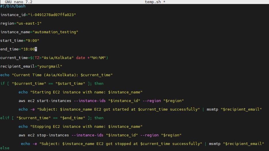 Vijay Saw on LinkedIn: #aws #devops #automation #crontab #bashscripting ... Vijay Saw on LinkedIn: #aws #devops #automation #crontab #bashscripting ...