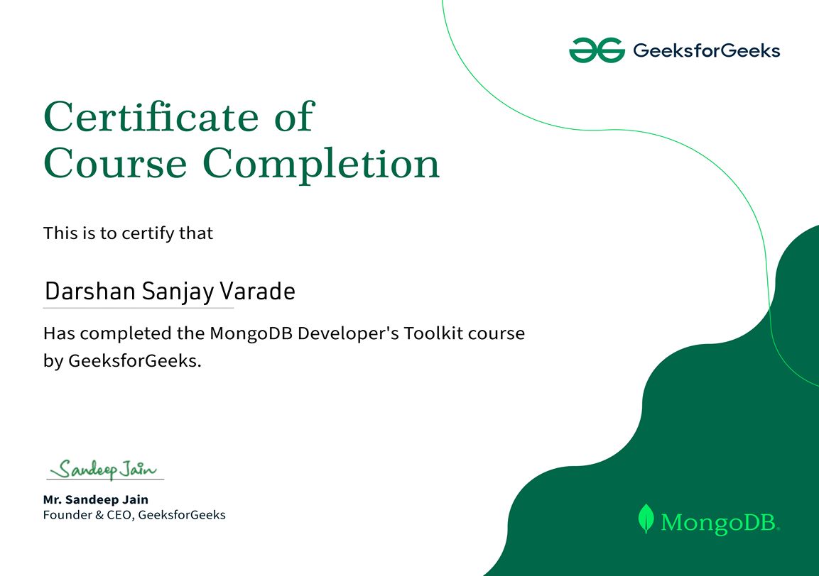 Darshan Varade on LinkedIn: #mongodb #nodejs #nosql #webdevelopment # ... Darshan Varade on LinkedIn: #mongodb #nodejs #nosql #webdevelopment # ...