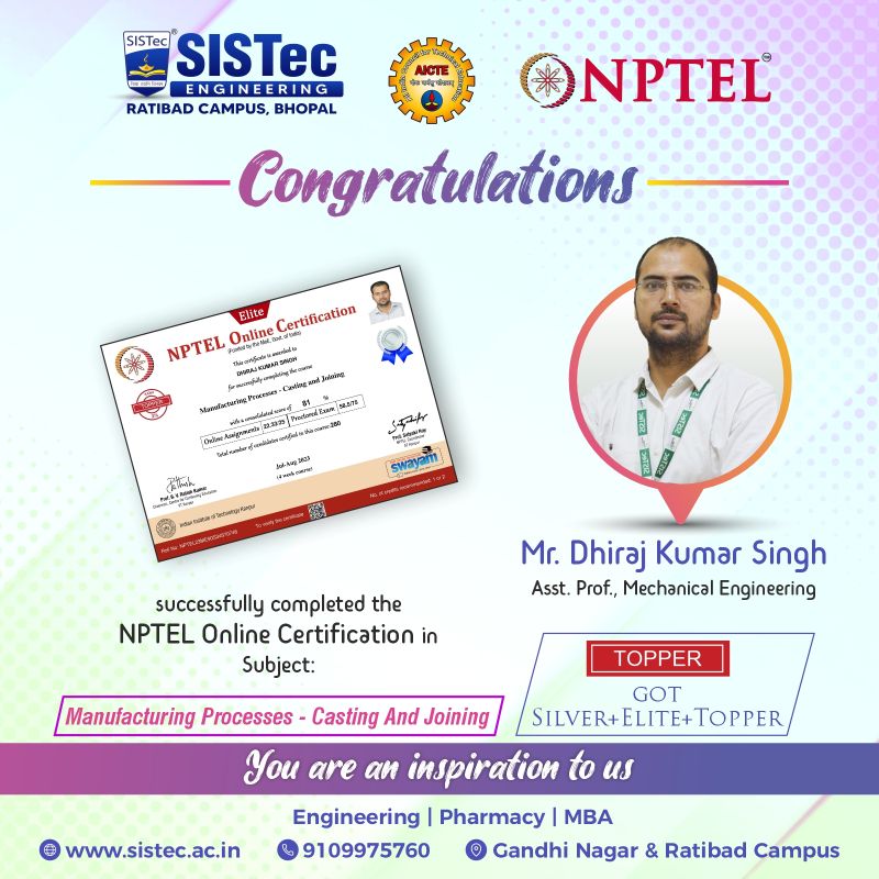 Dhiraj kumar singh on LinkedIn: Thank you so much NPTEL NPTEL IIT ... Dhiraj kumar singh on LinkedIn: Thank you so much NPTEL NPTEL IIT ...