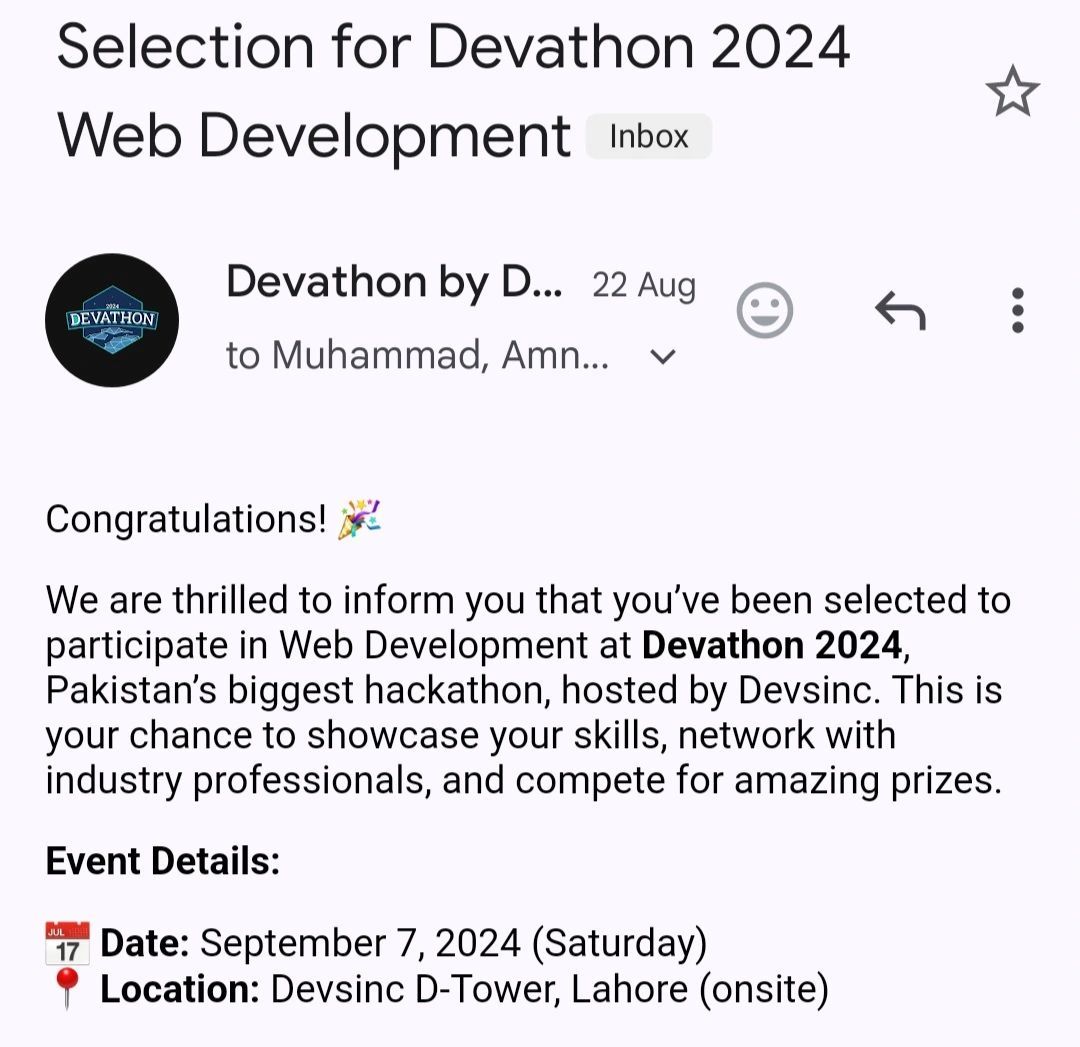 Musadaq Hanif on LinkedIn: #devathon2024 #codethefuture #hackathon # ... Musadaq Hanif on LinkedIn: #devathon2024 #codethefuture #hackathon # ...