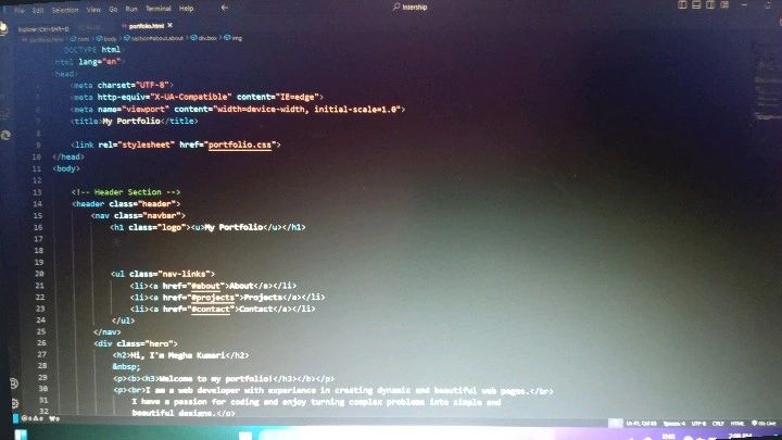 Megha Kumari on LinkedIn: #firsttask #html #css #webdesign #landingpage Megha Kumari on LinkedIn: #firsttask #html #css #webdesign #landingpage