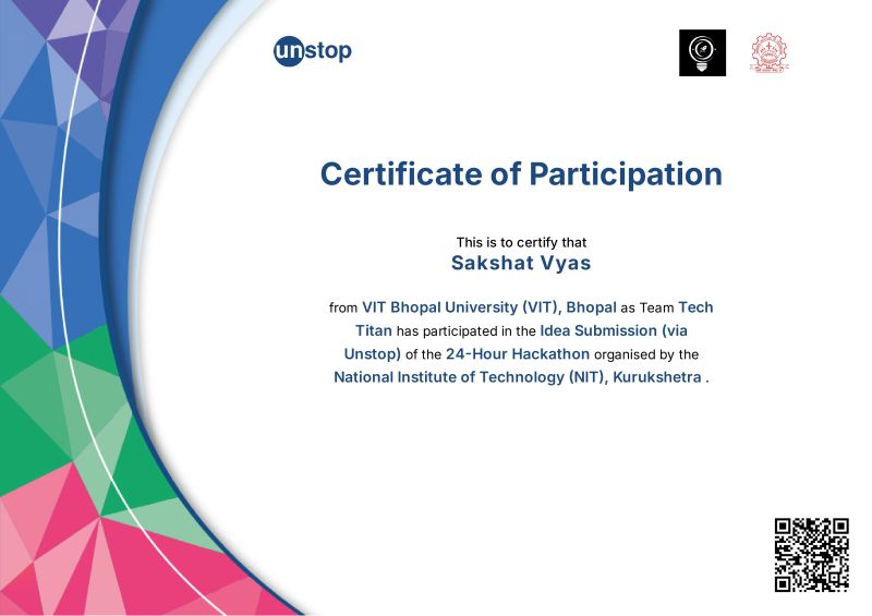 Sakshat Vyas on LinkedIn: #hackathon #innovation #problemsolving # ... Sakshat Vyas on LinkedIn: #hackathon #innovation #problemsolving # ...