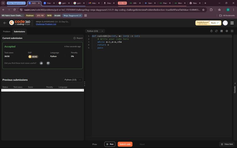 Akshay Thakare on LinkedIn: #ninjaslayground #codingninjas Akshay Thakare on LinkedIn: #ninjaslayground #codingninjas
