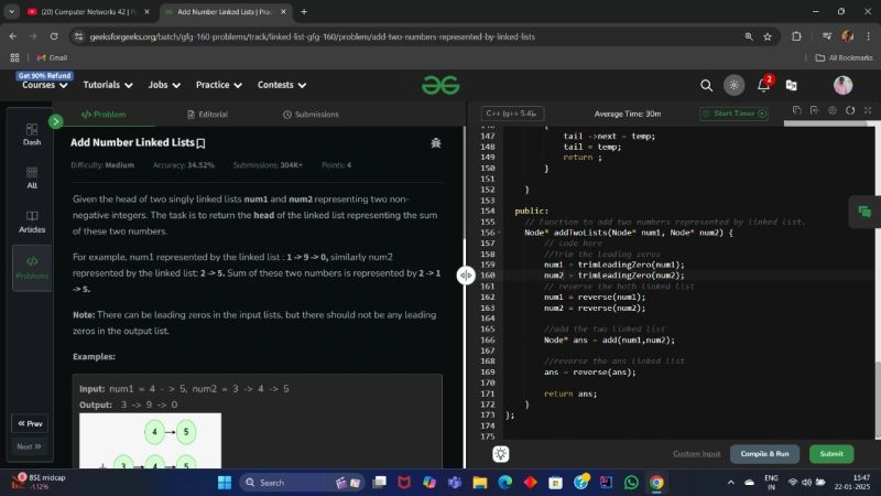 Prakash Talpada on LinkedIn: #gfg160 #codingchallenge #dsa #linkedlist ... Prakash Talpada on LinkedIn: #gfg160 #codingchallenge #dsa #linkedlist ...