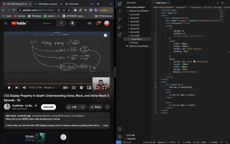 Wahib Bashar on LinkedIn: #webdevelopment #css #lovebabbarcourses # ... Wahib Bashar on LinkedIn: #webdevelopment #css #lovebabbarcourses # ...