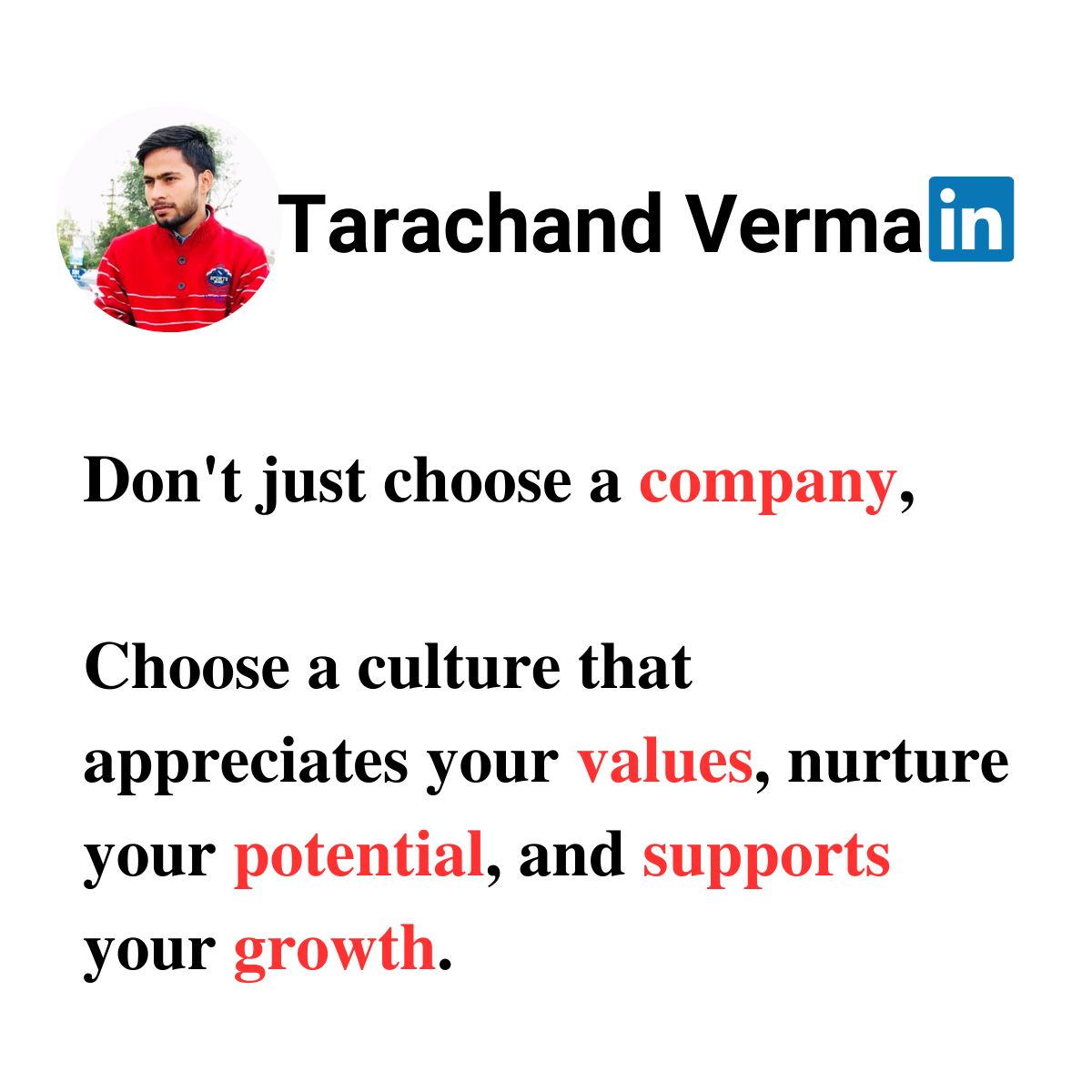How to choose a company that values your values | CA ROHIT UPADHYAYA ... How to choose a company that values your values | CA ROHIT UPADHYAYA ...