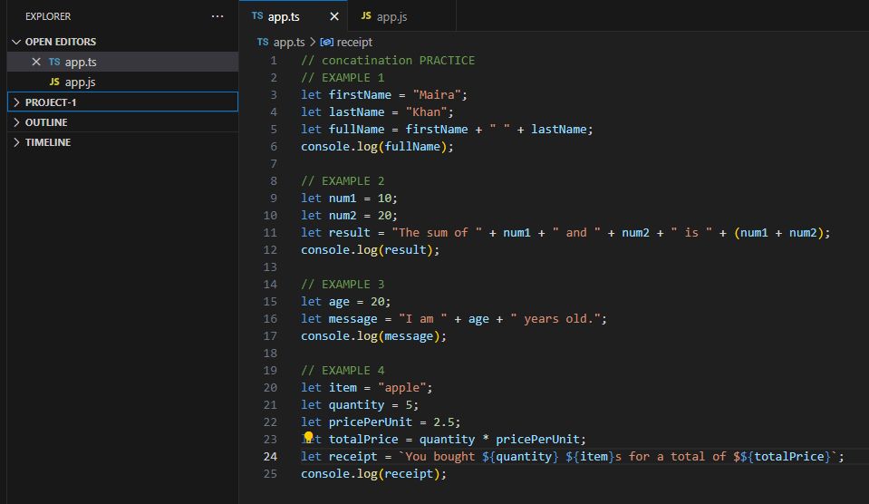 Maira Khan on LinkedIn: #typescript #stringconcatenation #codingjourney ... Maira Khan on LinkedIn: #typescript #stringconcatenation #codingjourney ...