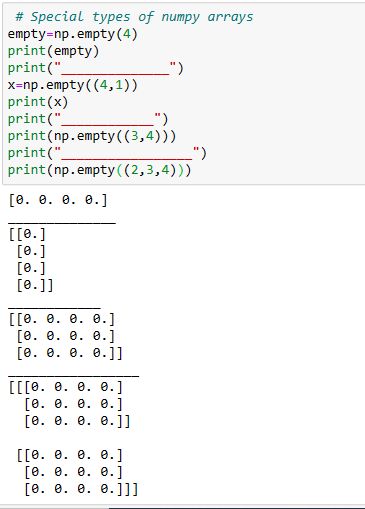 Sulaman Jaffar on LinkedIn: #empty #array #numpy #pythonlibrary Sulaman Jaffar on LinkedIn: #empty #array #numpy #pythonlibrary