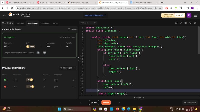 Prerna More on LinkedIn: #day37 #100daysofcode #dsa #java #arrays # ... Prerna More on LinkedIn: #day37 #100daysofcode #dsa #java #arrays # ...