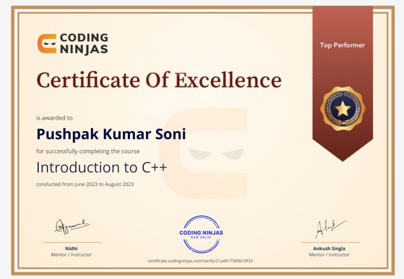 How Coding Ninjas taught me C++ | Pushpak Soni posted on the topic ... How Coding Ninjas taught me C++ | Pushpak Soni posted on the topic ...