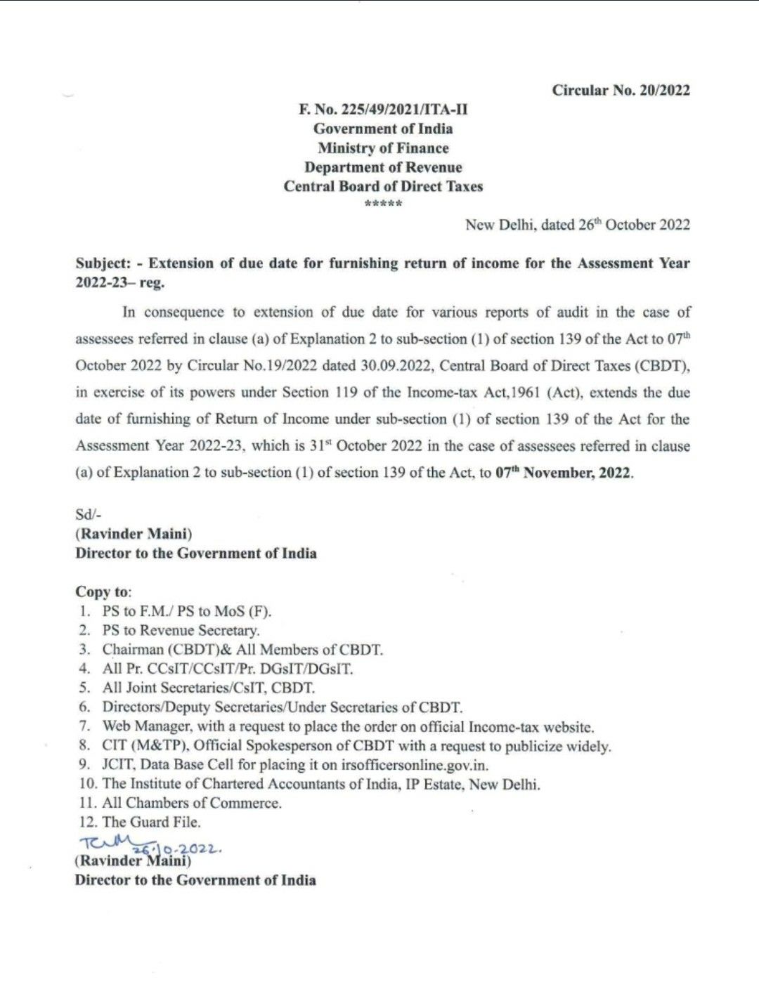 Income Tax India Official on LinkedIn: CBDT extends the due date for ... Income Tax India Official on LinkedIn: CBDT extends the due date for ...