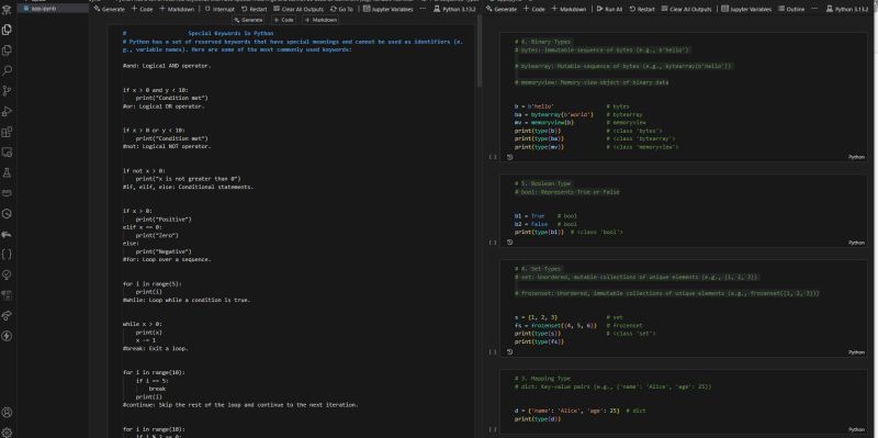 #pythonprogramming #datatypes #pythonkeywords #learnpython #googlecolab ... #pythonprogramming #datatypes #pythonkeywords #learnpython #googlecolab ...