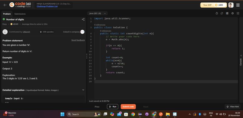 #ninjaslayground #codingninjas #codingchallenge #day3 | Harsh Sharma #ninjaslayground #codingninjas #codingchallenge #day3 | Harsh Sharma