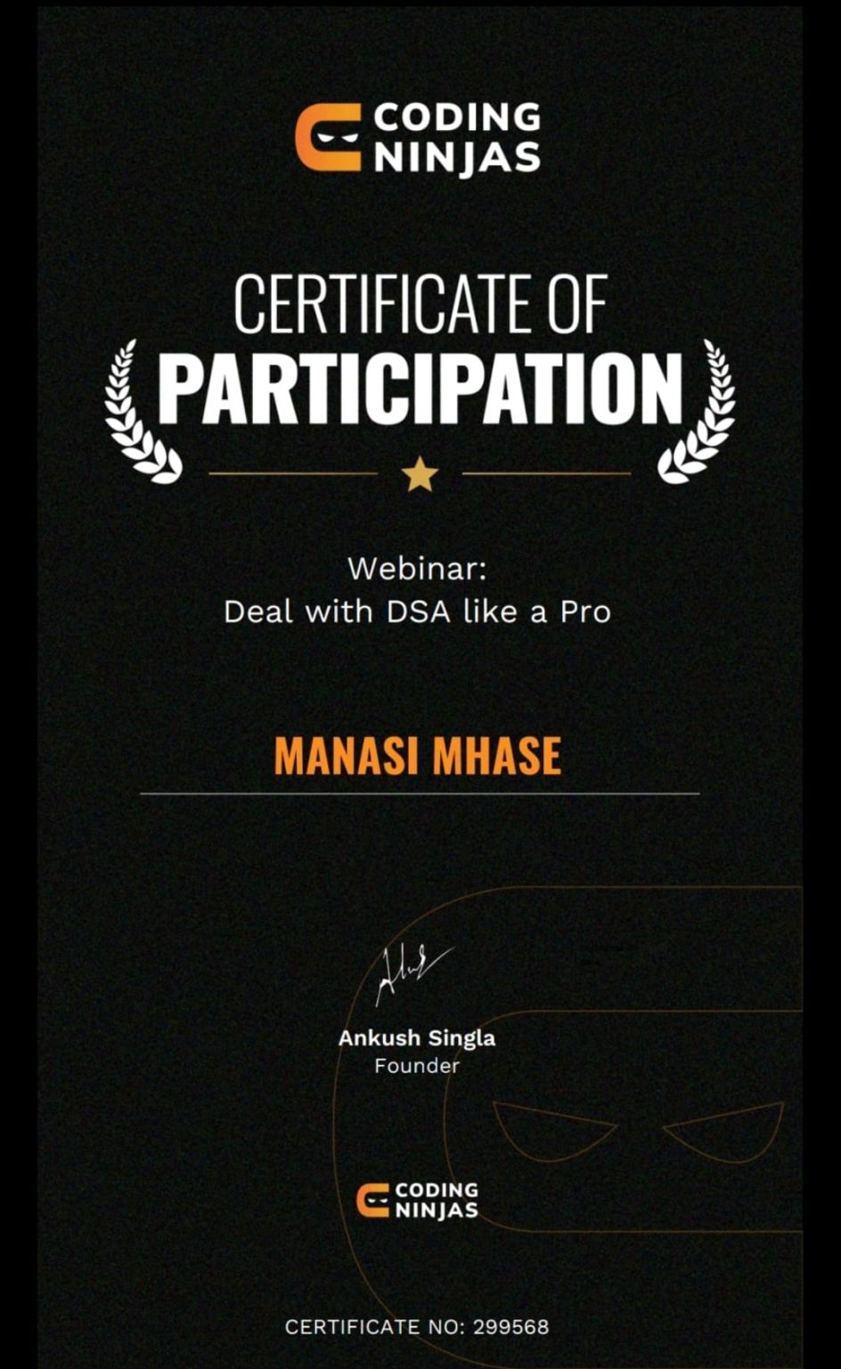 Manasi Mhase on LinkedIn: #coding #webinar #dsa #dsacoding Manasi Mhase on LinkedIn: #coding #webinar #dsa #dsacoding