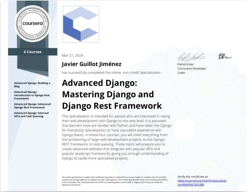 Javier Guillot Jiménez on LinkedIn: #django #drf #python #api #restapi ... Javier Guillot Jiménez on LinkedIn: #django #drf #python #api #restapi ...