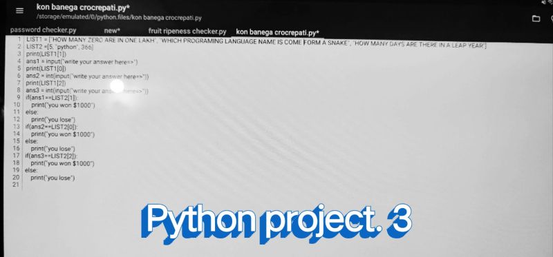 Shrehan Arya on LinkedIn: python project.3 Shrehan Arya on LinkedIn: python project.3